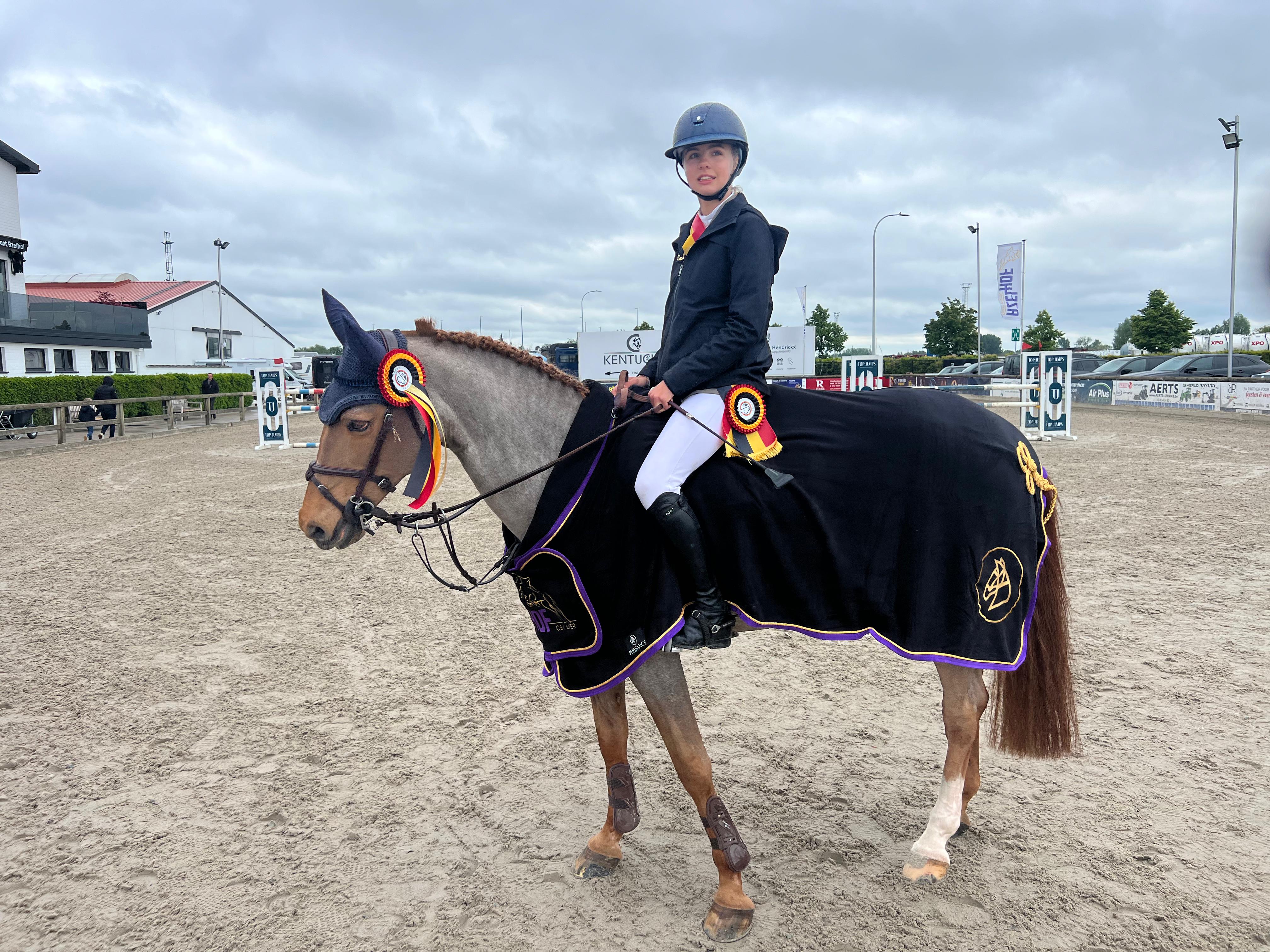 Robin Vermeir en Kristal Sparkle van Begeveld kronen zich Belgisch ...